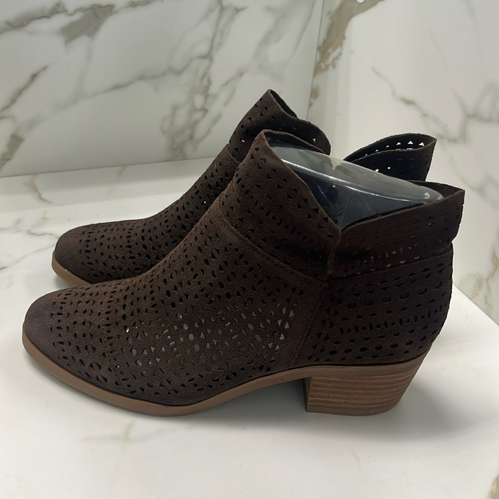 New Crown Vintage Telsa Perforated Bootie In Dark Bro… - Gem